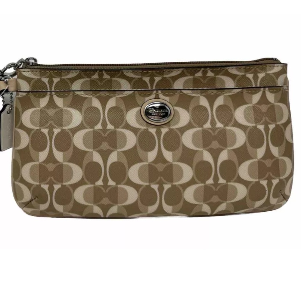 Coach Signature Peyton Dream C Go-Go Wristlet Wallet … - Gem